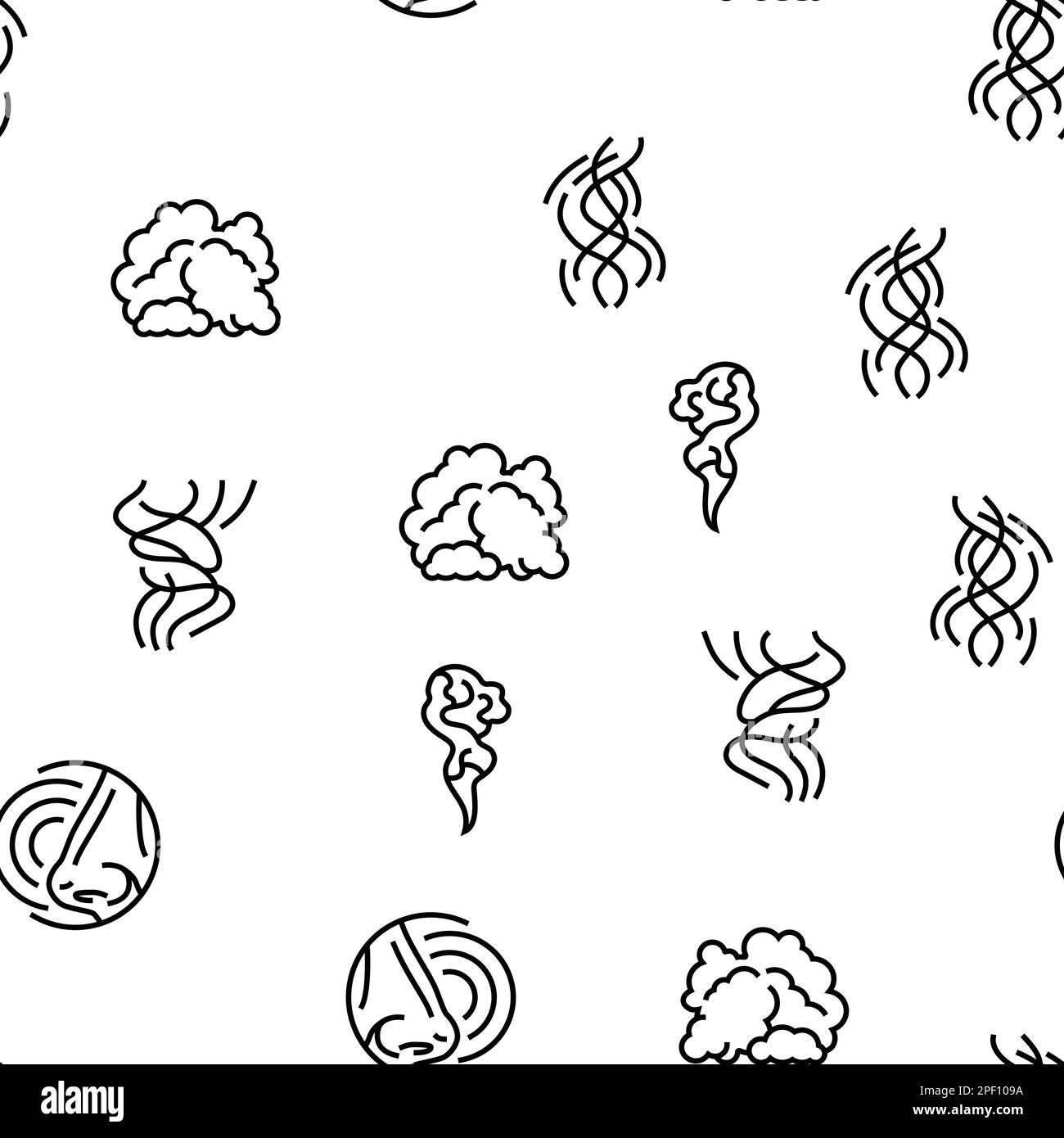 smell smoke gas nose aroma vector seamless pattern Stock Vector Image ...