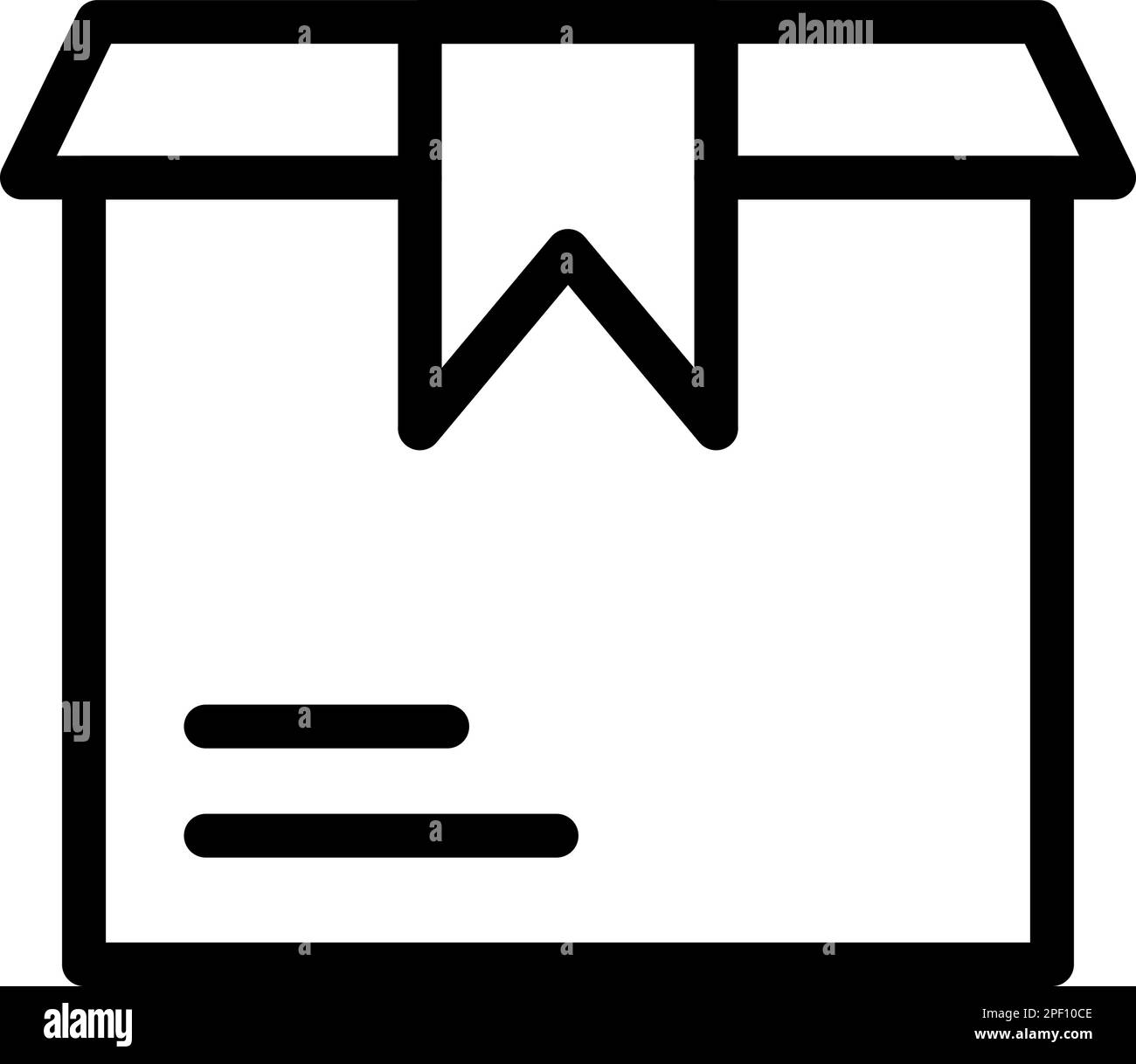 Delivery Box Vector Thick Line Icon For Personal And Commercial Use Stock Vector Image & Art - Alamy