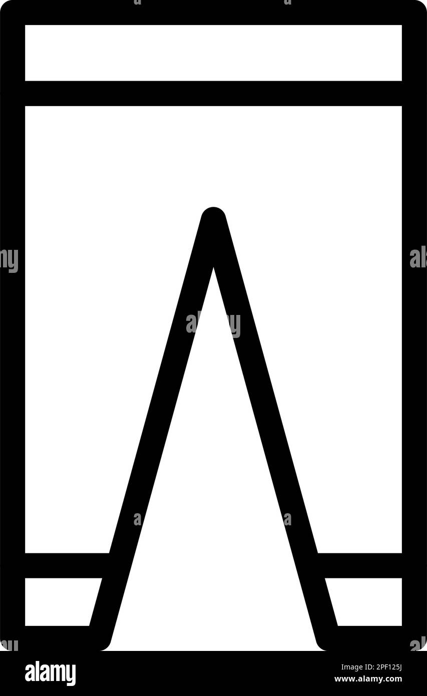 Pant Design Vector Thick Line Icon For Personal And Commercial Use ...