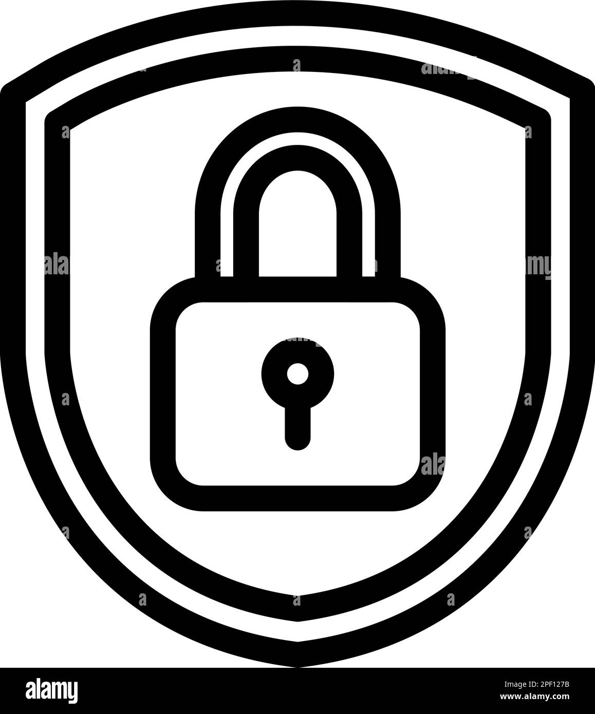 Data Protection Vector Thick Line Icon For Personal And Commercial Use Stock Vector Image & Art ...