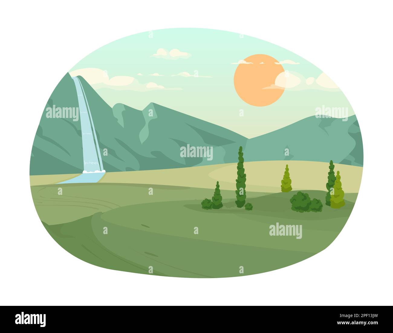 Peaceful pasture Cut Out Stock Images & Pictures - Alamy