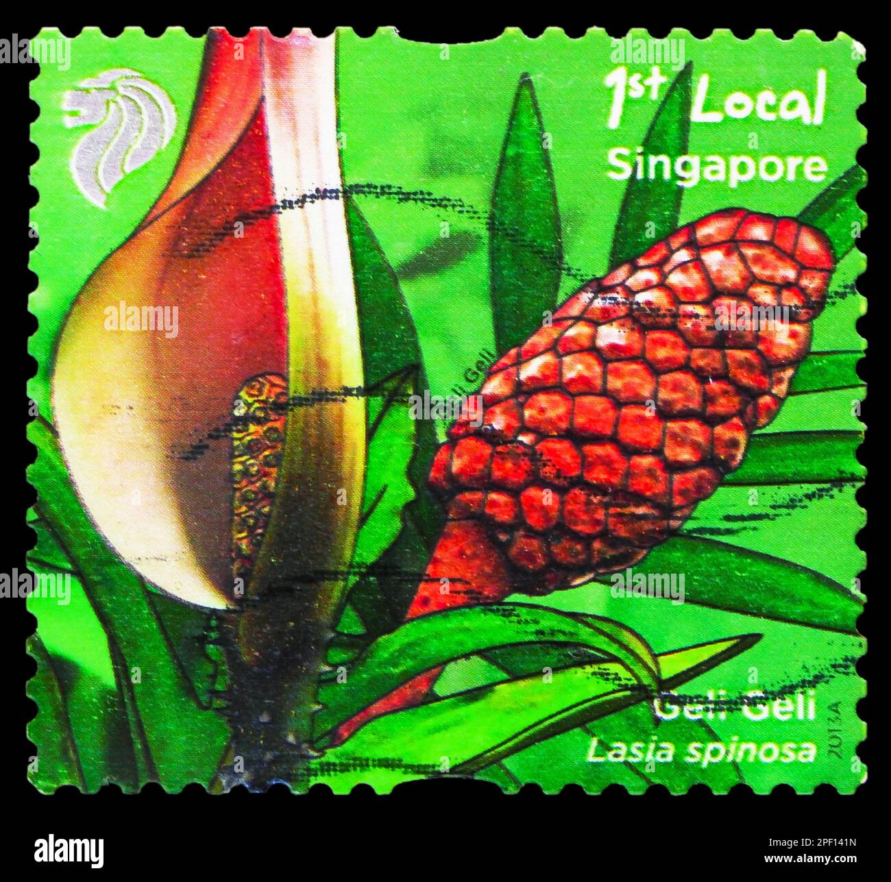 MOSCOW, RUSSIA - FEBRUARY 17, 2023: Postage stamp printed in Singapore ...