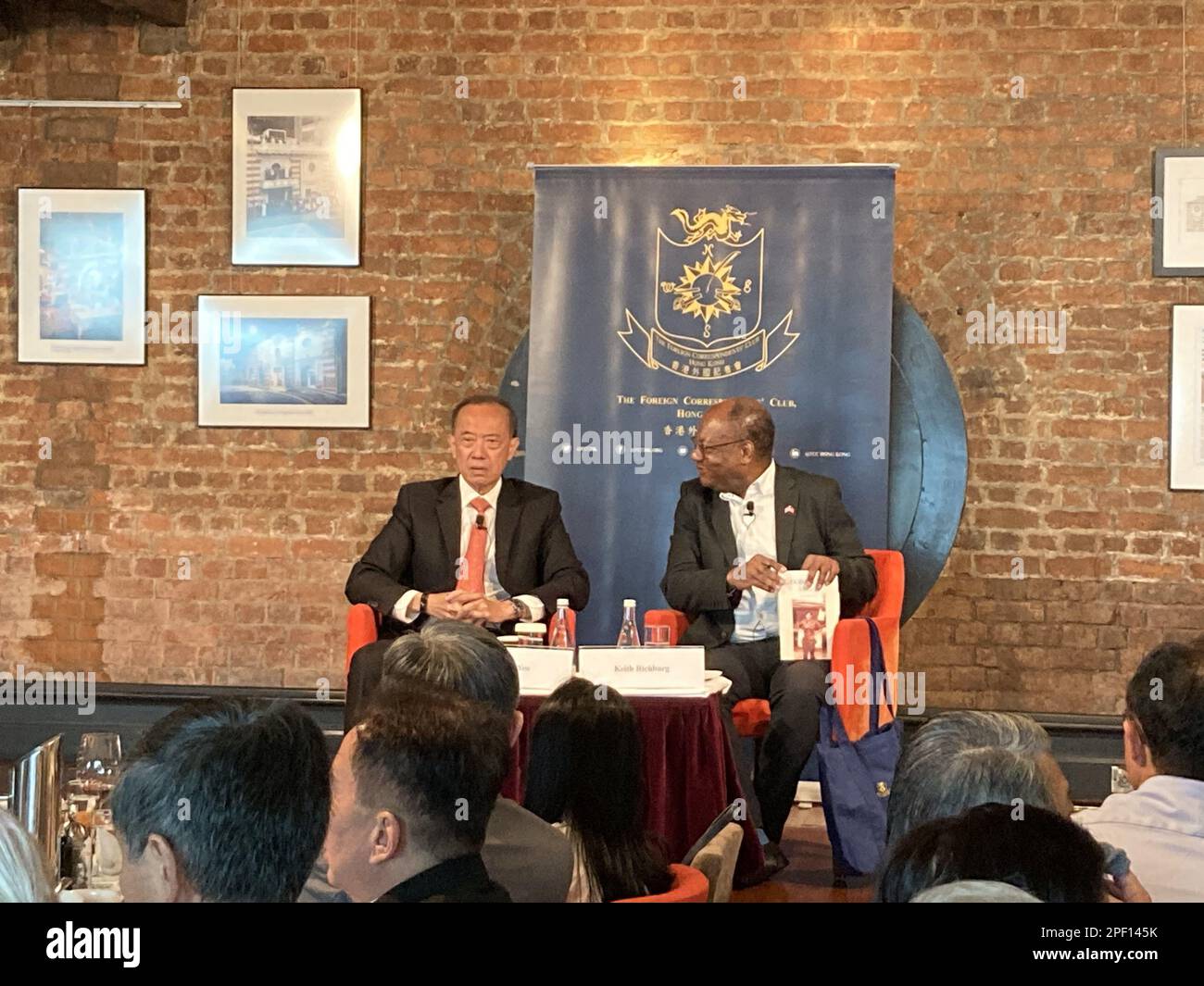 Singapore's former foreign minister George Yeo (left) during a ...