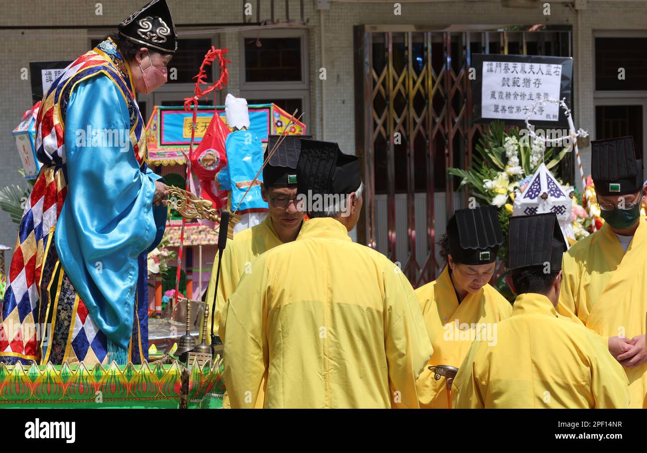 Religious ritual to pacify the soul of the late socialite Abby Choi Tin ...