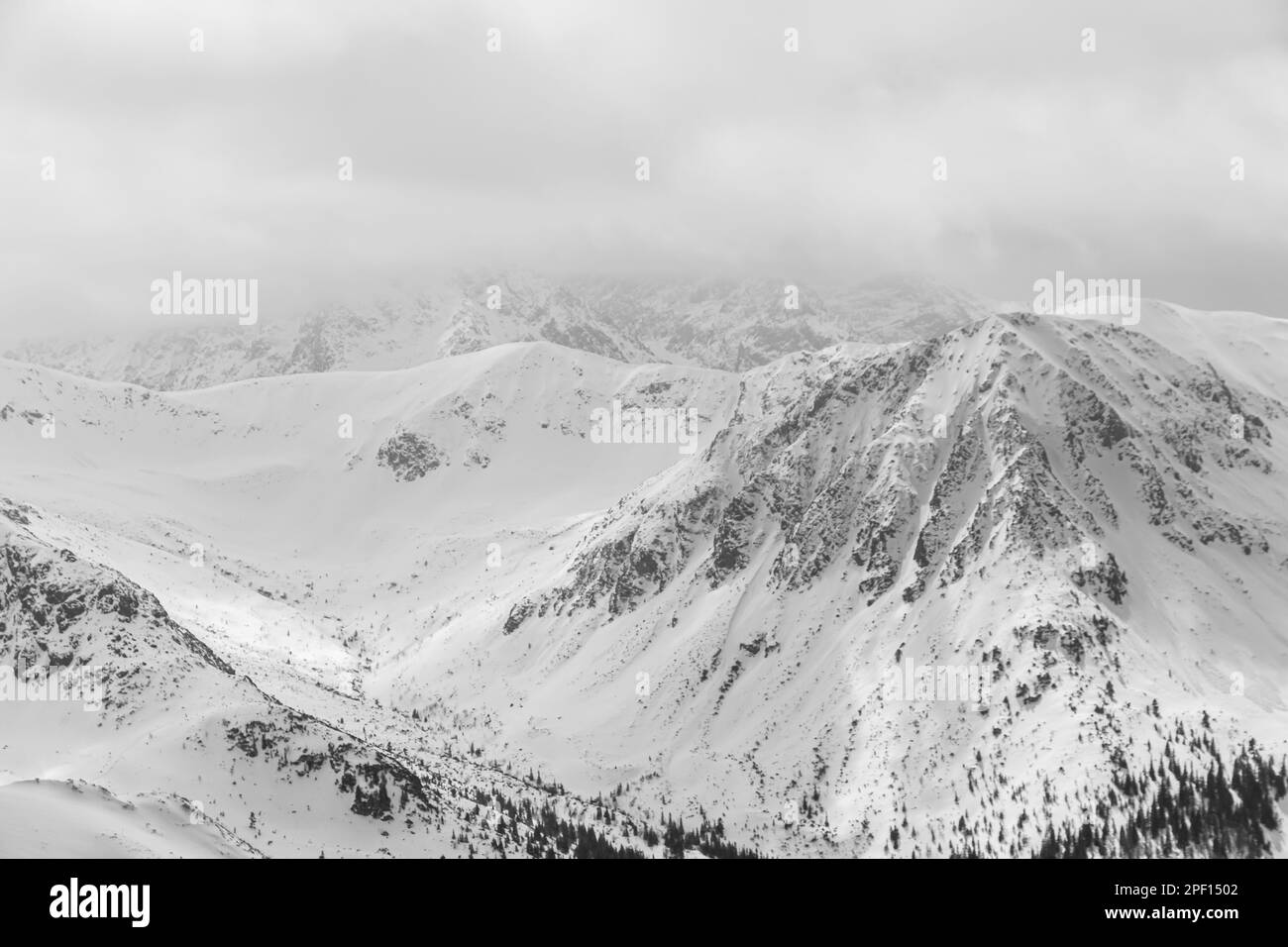 Winter landscape in the Tatra Mountains . Poland Stock Photo - Alamy