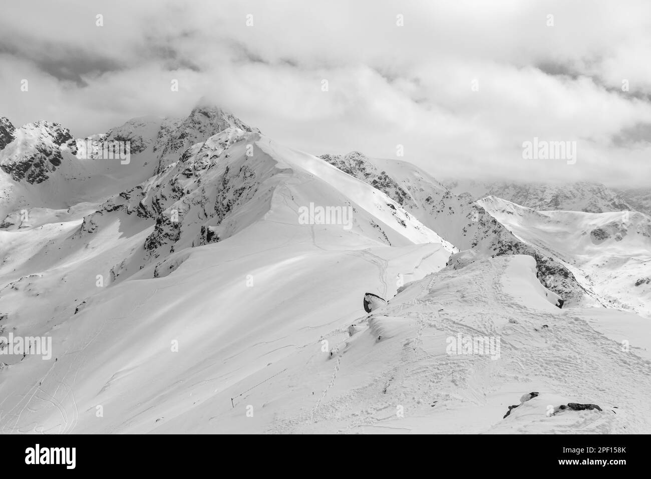 Winter landscape in the Tatra Mountains . Poland Stock Photo - Alamy