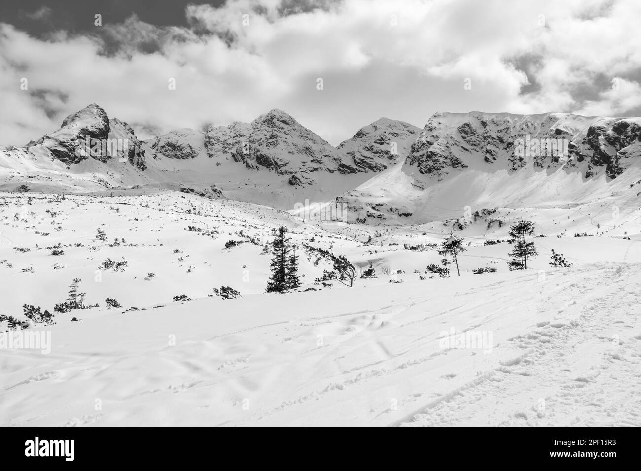 Winter landscape in the Tatra Mountains . Poland Stock Photo - Alamy