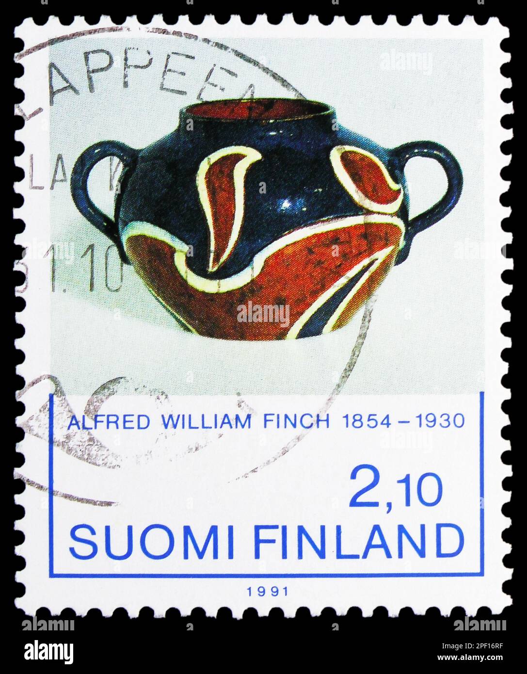 MOSCOW, RUSSIA - FEBRUARY 17, 2023: Postage stamp printed in Finland ...