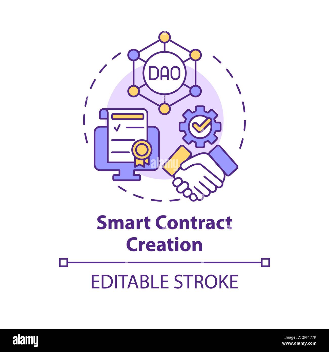 Smart contract creation concept icon Stock Vector Image & Art - Alamy Smart contract creation concept icon Stock Vector Image & Art - Alamy