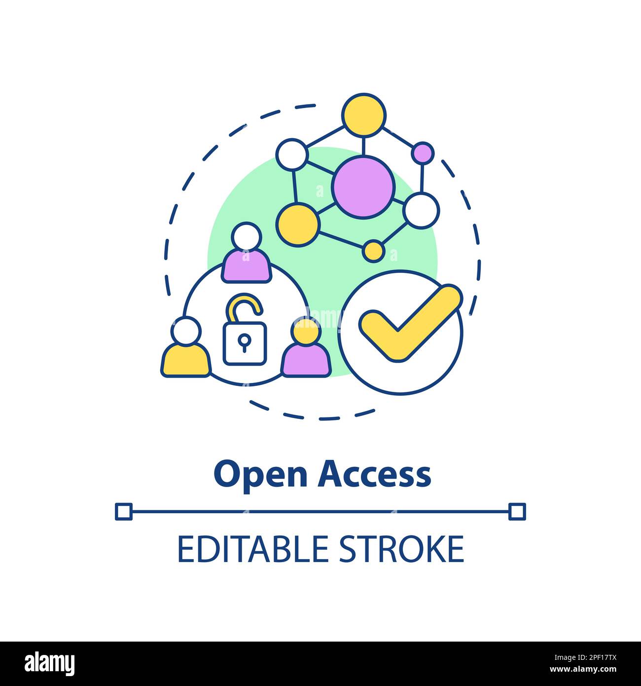 Open access concept icon Stock Vector Image & Art - Alamy