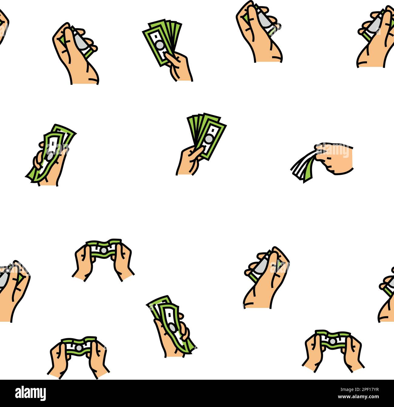 money cash payment dollar finance vector seamless pattern Stock Vector ...