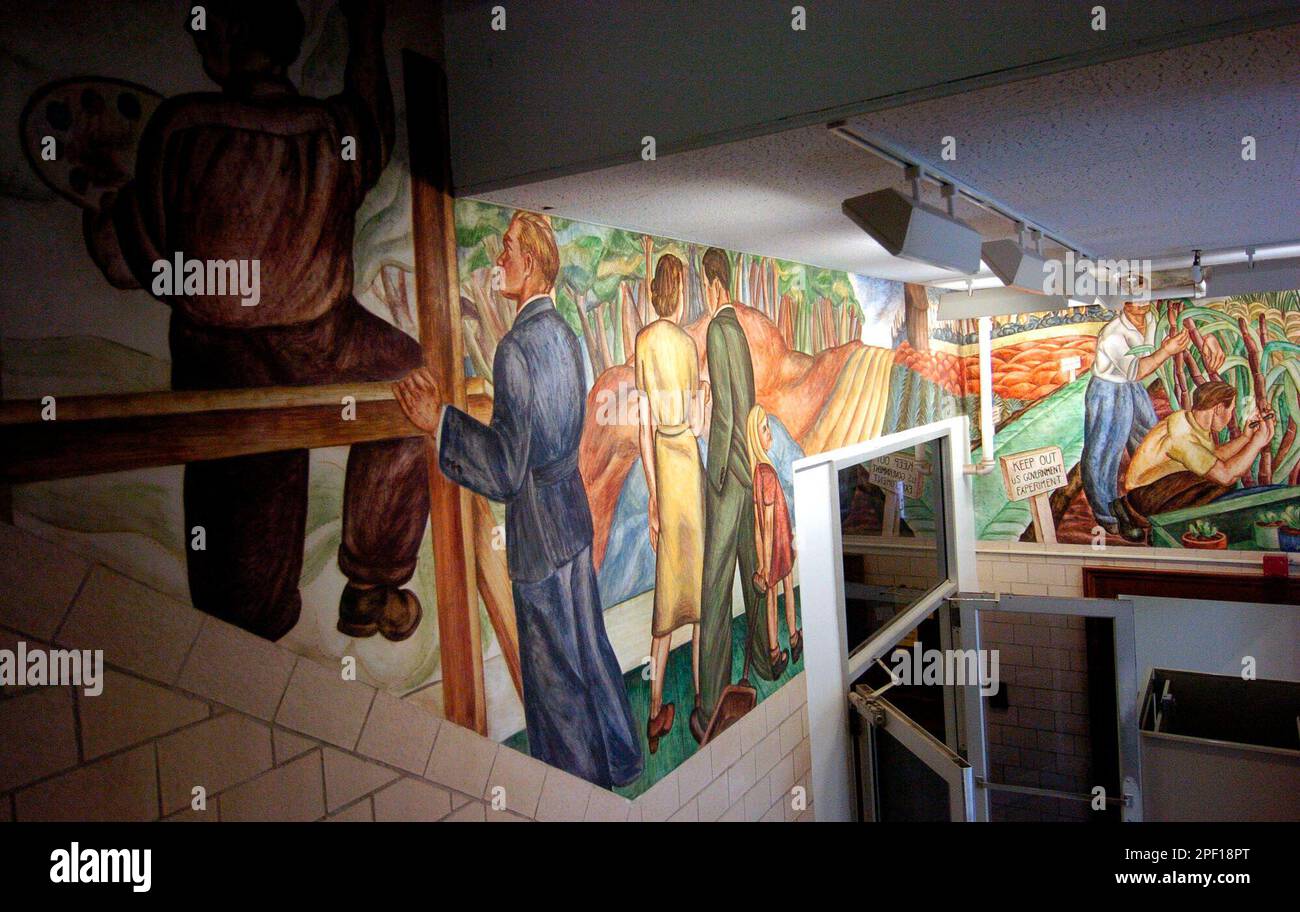 ** ADVANCE FOR WEEKEND OF APRIL 3-4 ** One of the murals inside the ...