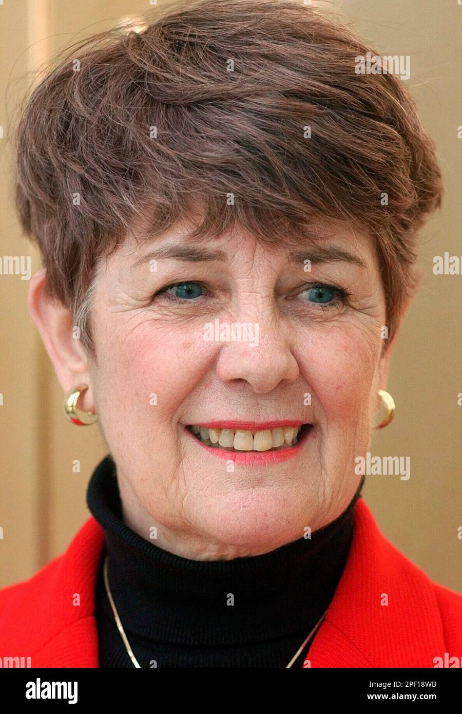 Rosemarie Clampitt poses at the Arkansas state Capitol in Little Rock ...