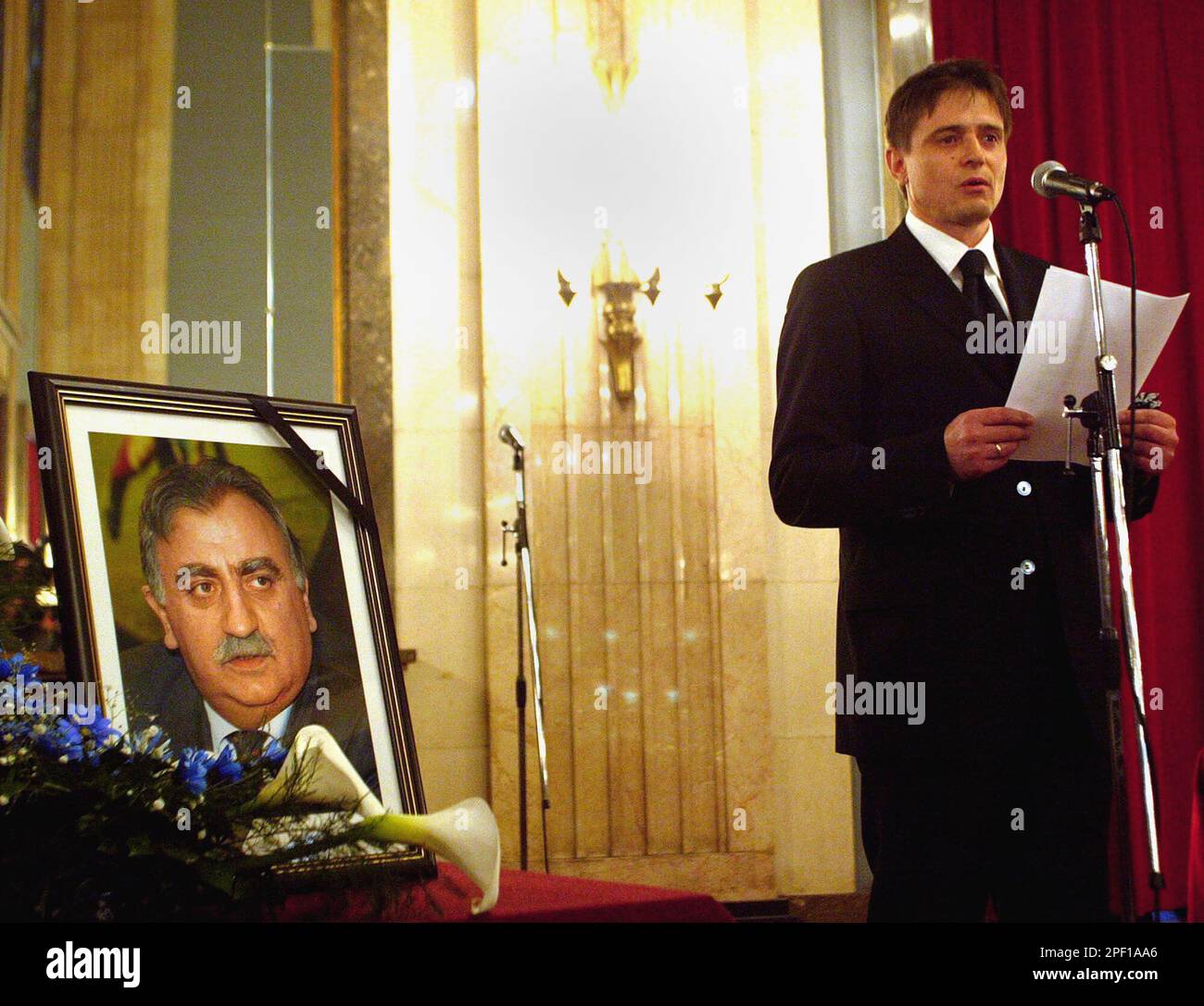 Dragan Stojkovic, president of the Serbia-Montenegro Soccer Assocaition ...