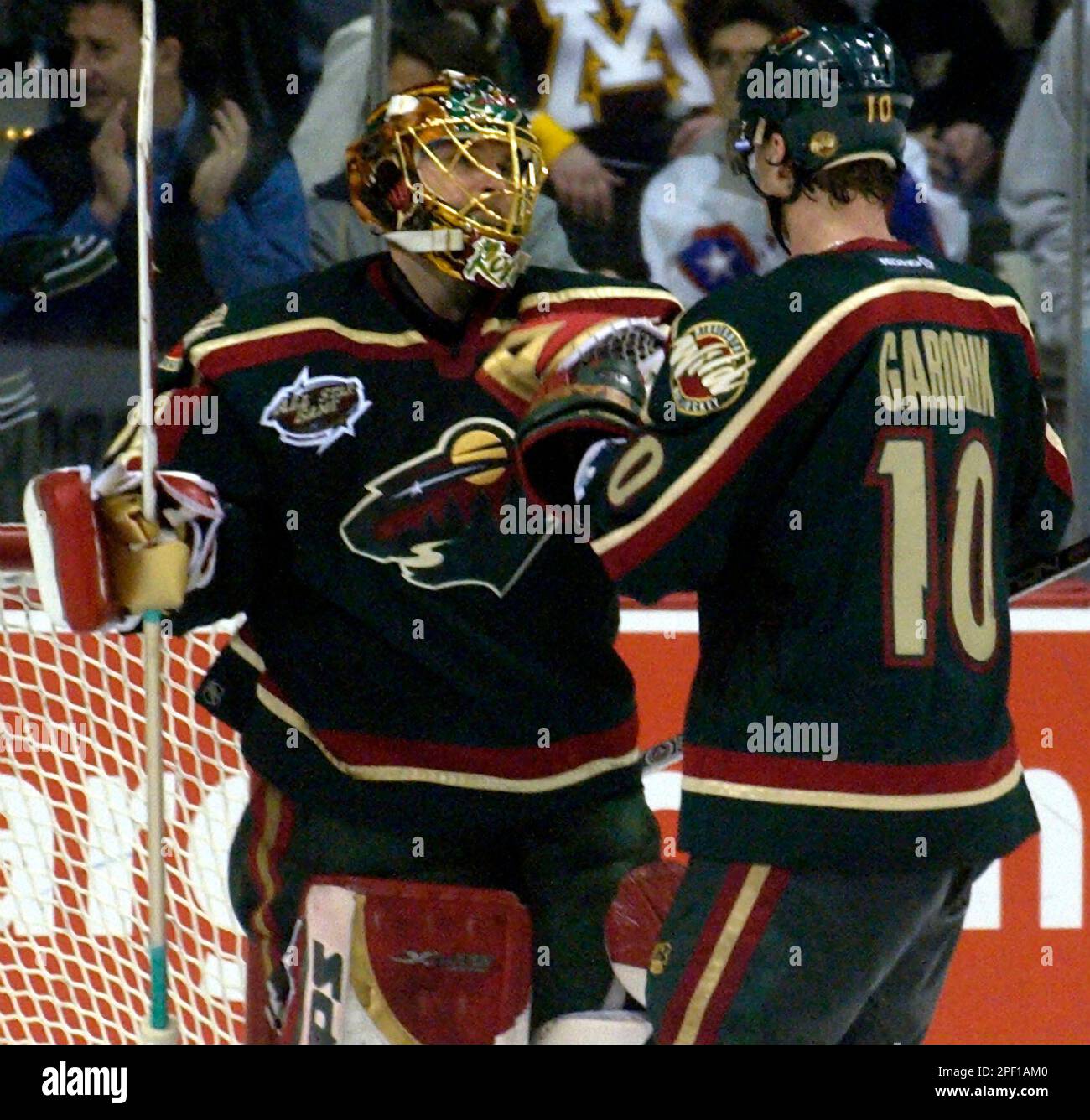 Minnesota Wild right wing Marian Gaborik, right, of Slovakia ...