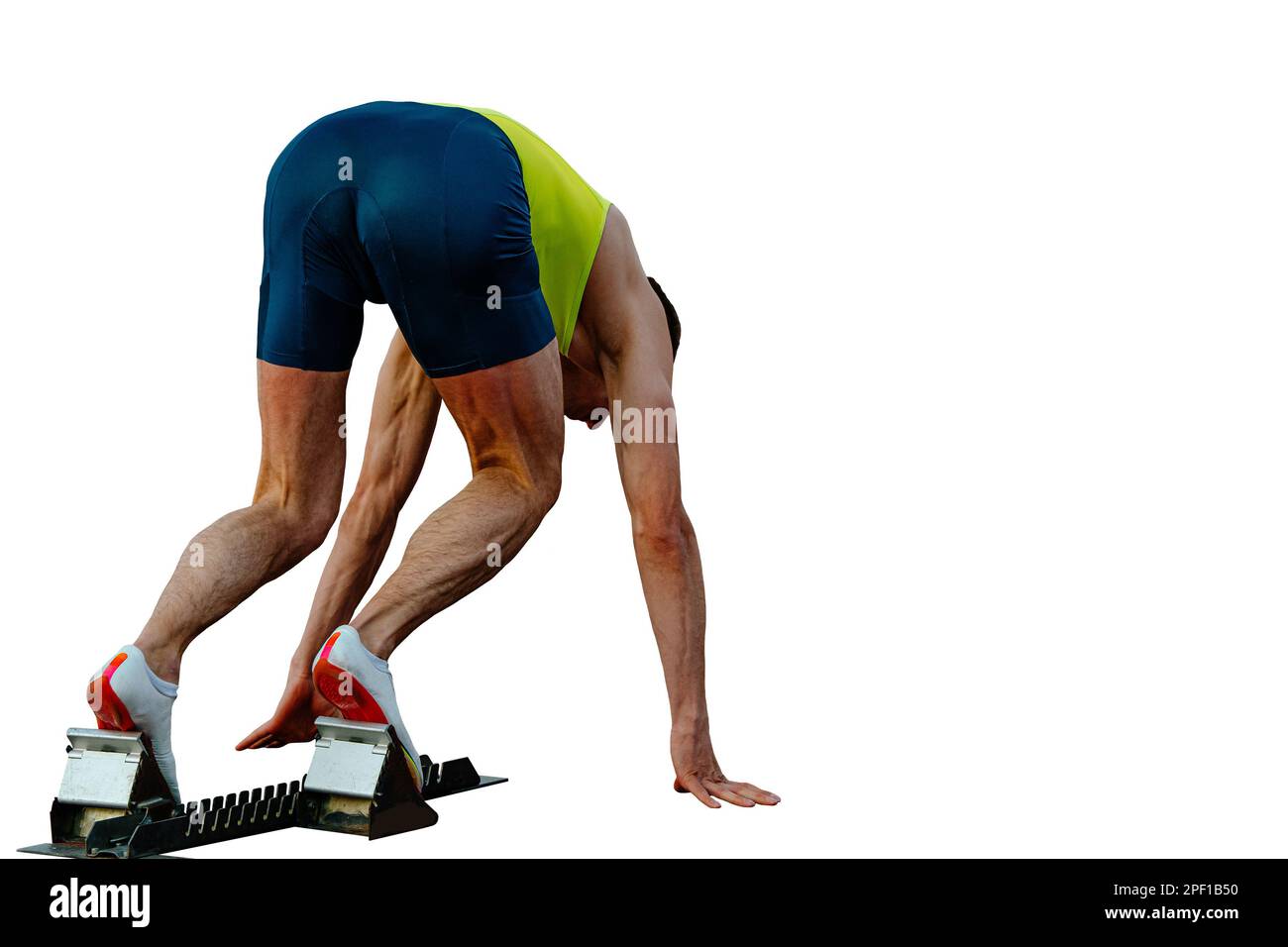 Runner in starting blocks hi-res stock photography and images - Alamy