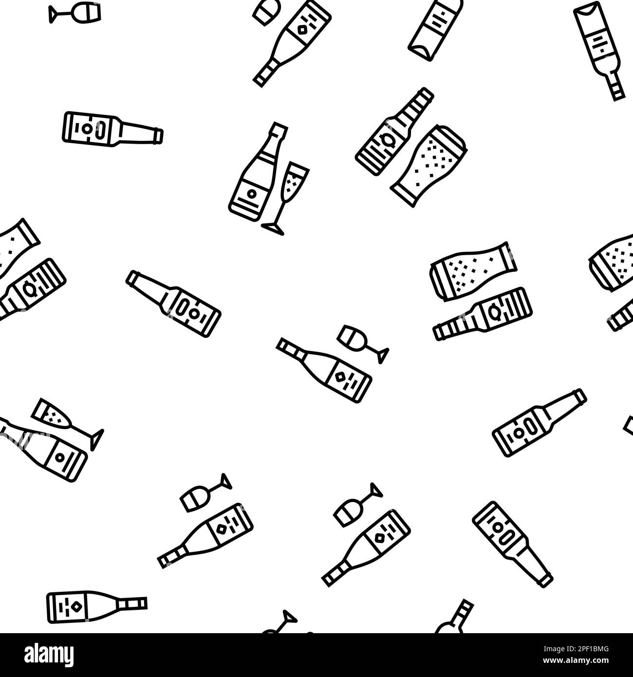 Martini glass wallpaper pattern Black and White Stock Photos & Images ...