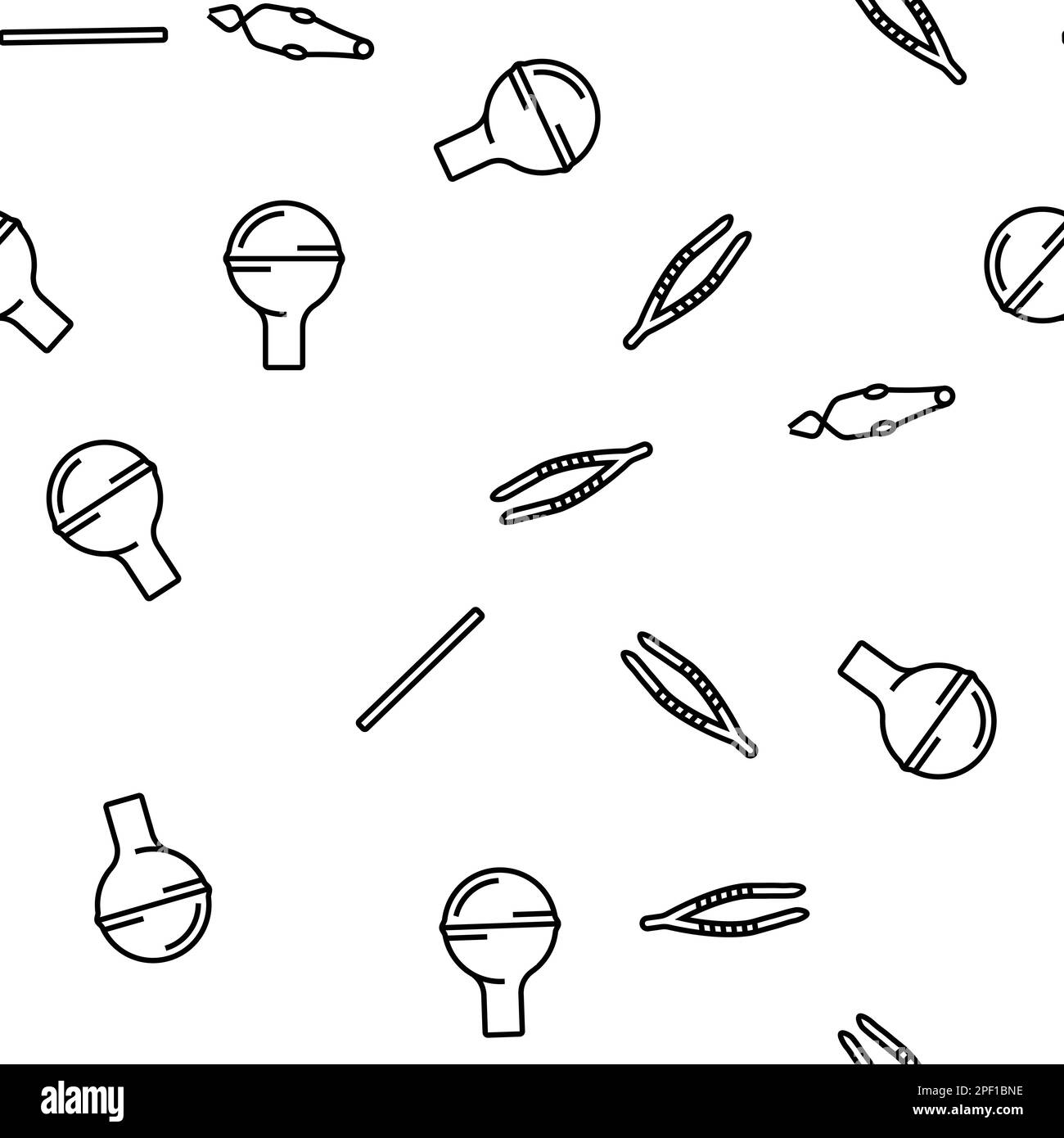 chemical glassware laboratory vector seamless pattern Stock Vector ...