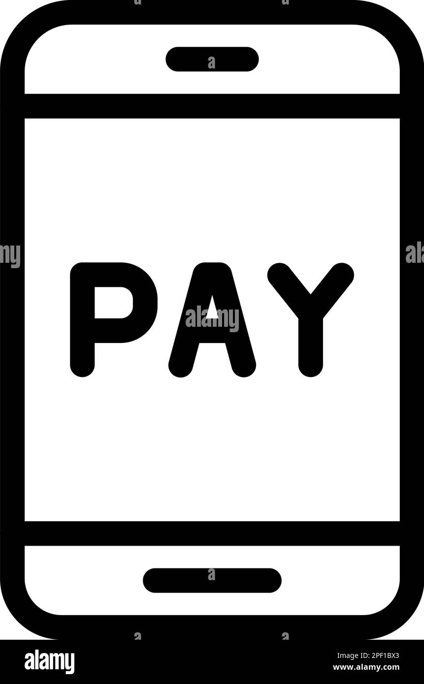 Online Payment Vector Thick Line Icon For Personal And Commercial Use Stock Vector Image & Art ...