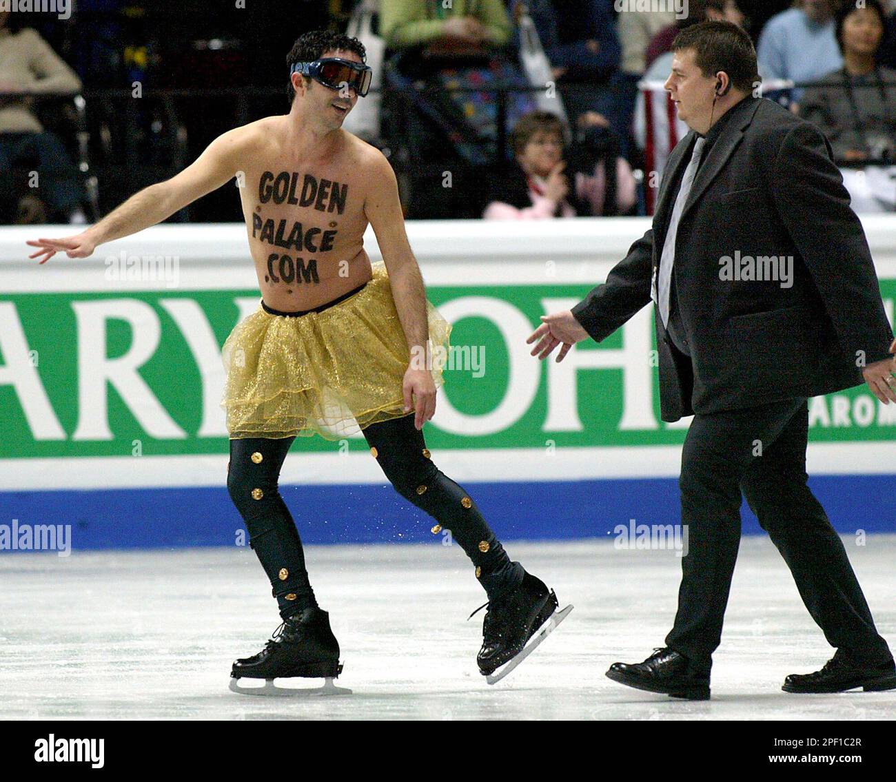 A 30-year old streaker, later identified as Ron Bensimhon from Montreal ...