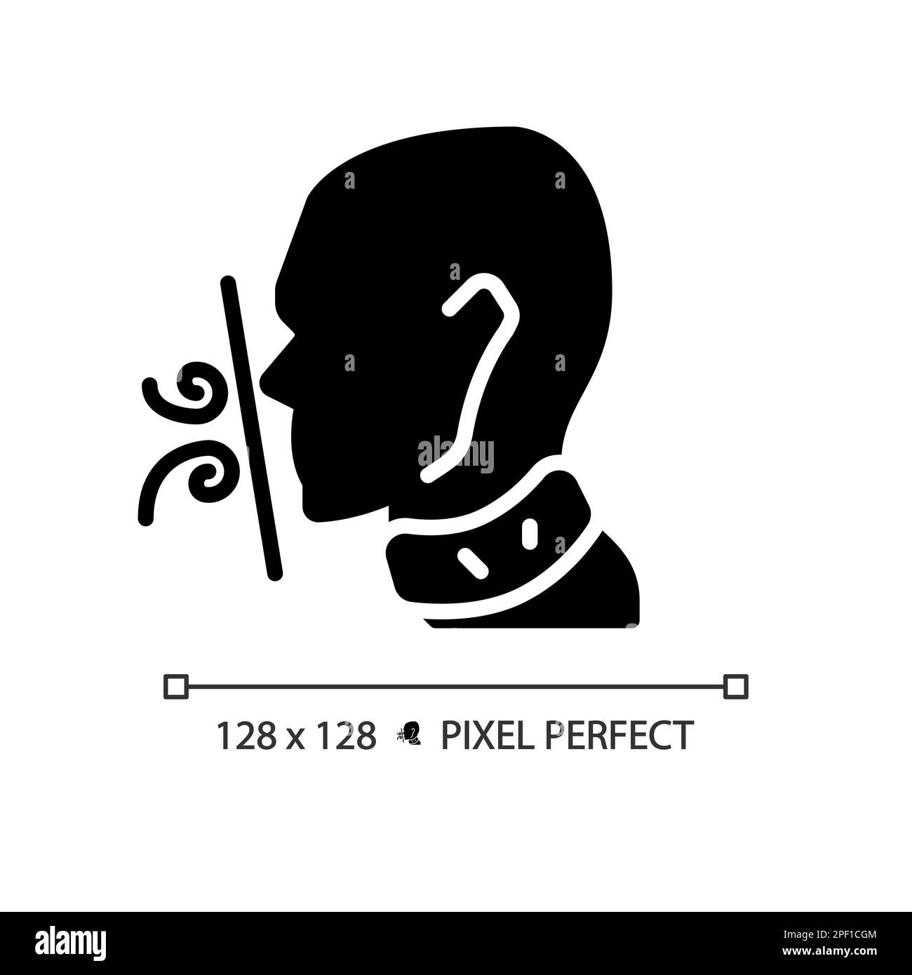 Suffocation black glyph icon Stock Vector Image & Art - Alamy