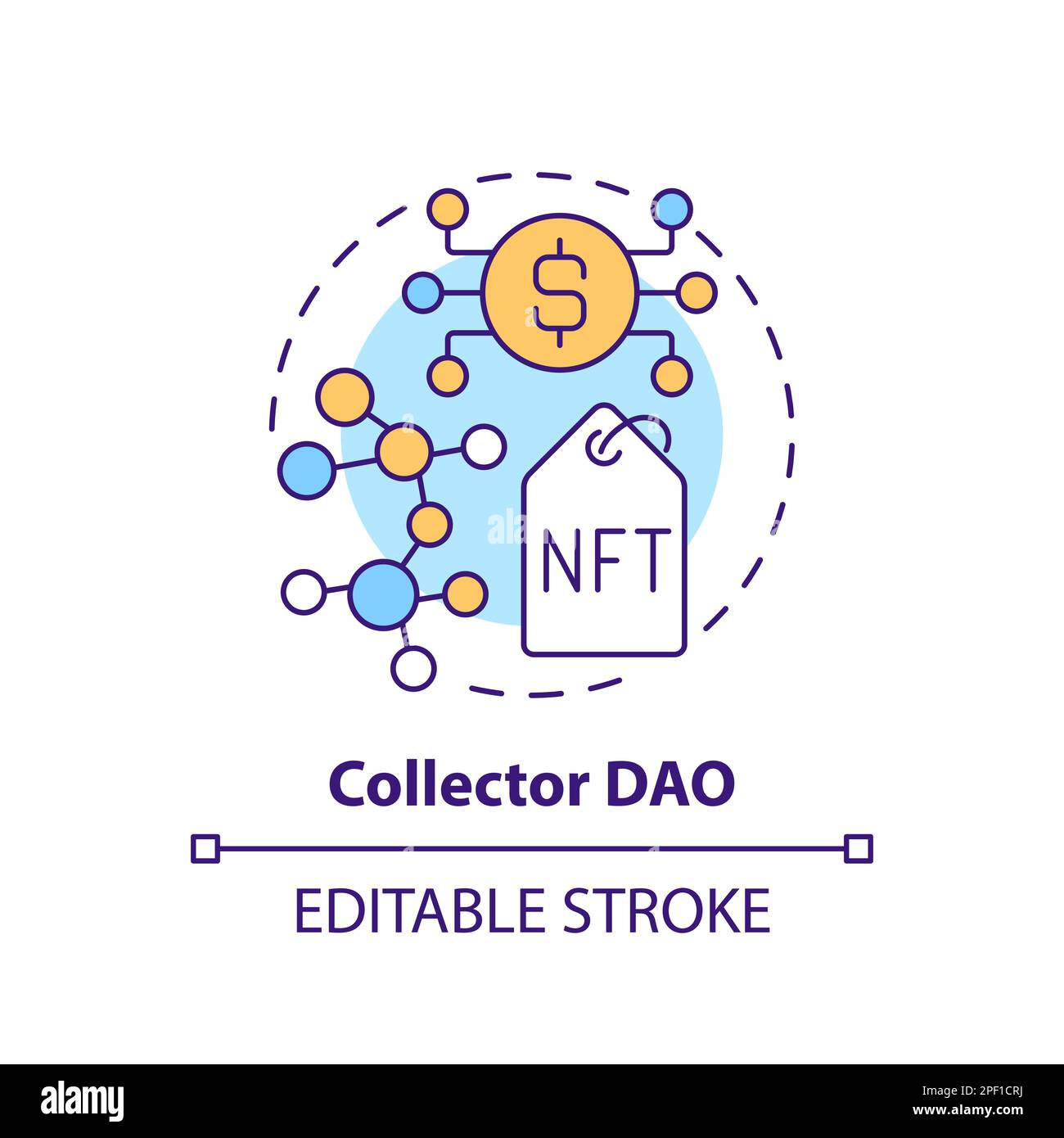Collector Dao Concept Icon Stock Vector Image And Art Alamy