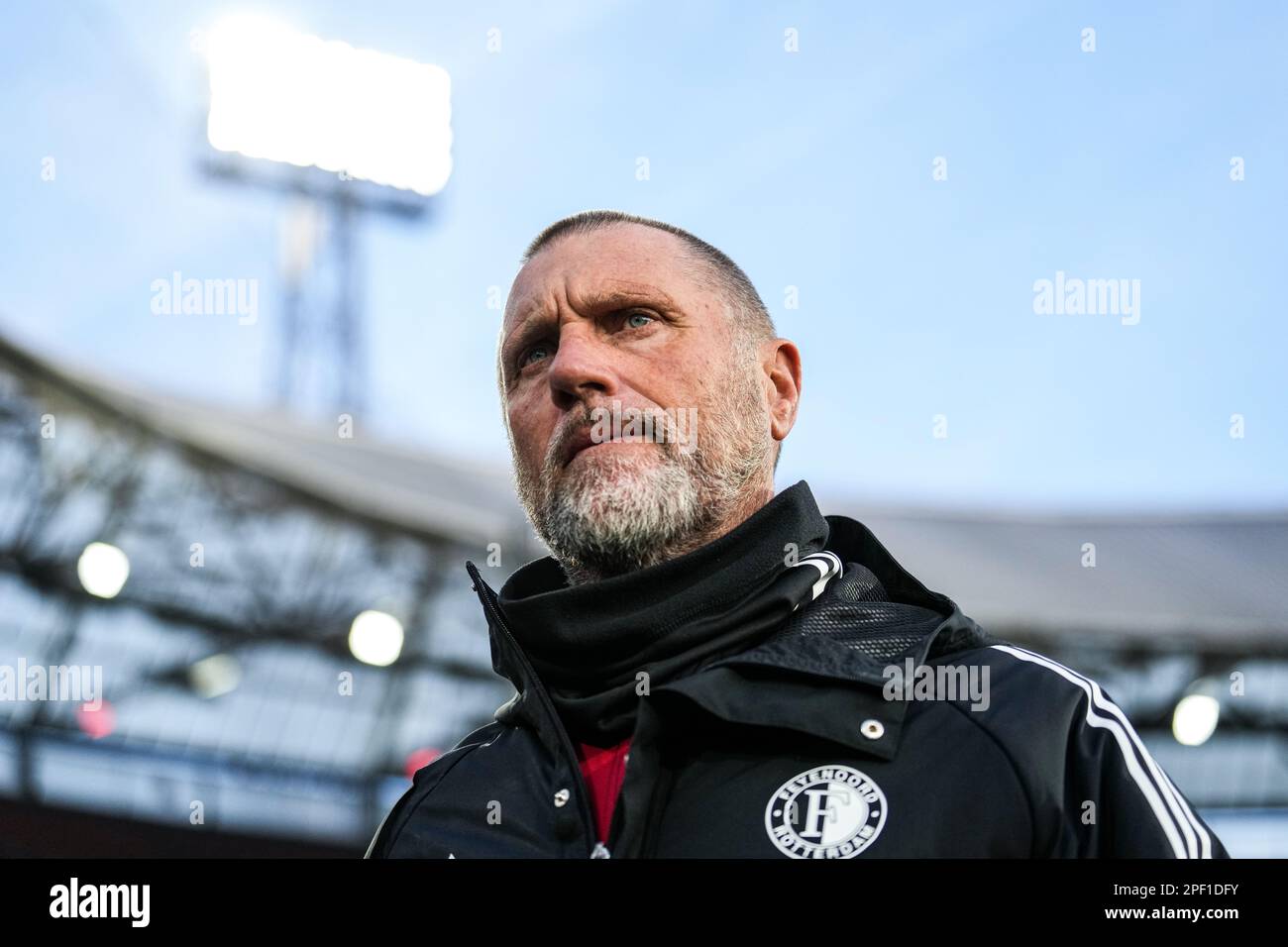 Rotterdam - Feyenoord assistent-trainer John de Wolf during the match ...