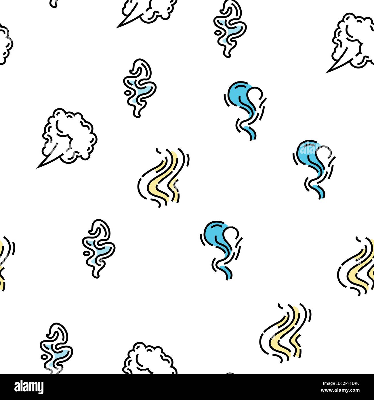 smell smoke gas nose aroma vector seamless pattern Stock Vector Image ...