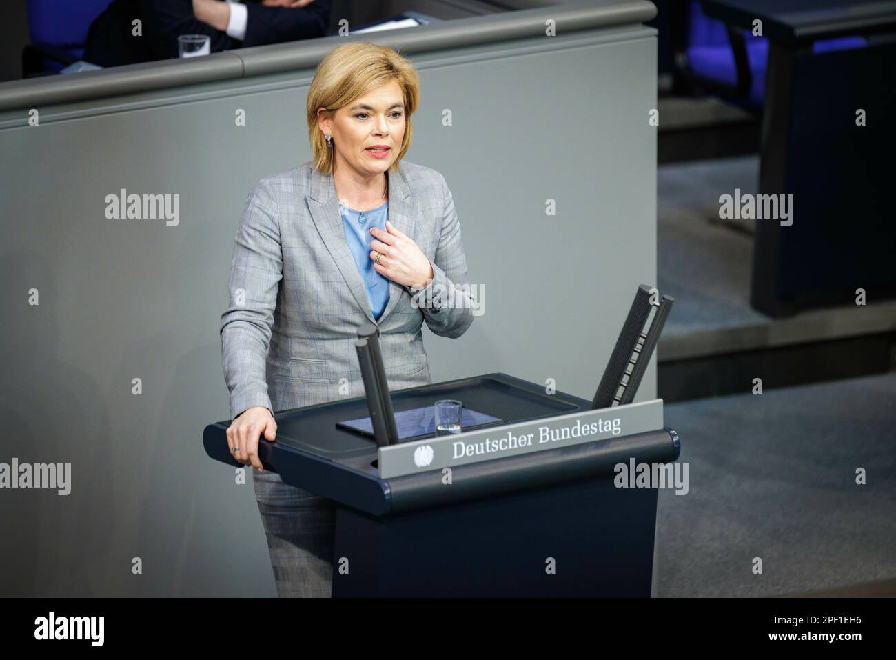 Julia Kloeckner, CDU/CSU, MdB, gives a speech during the 91st session ...