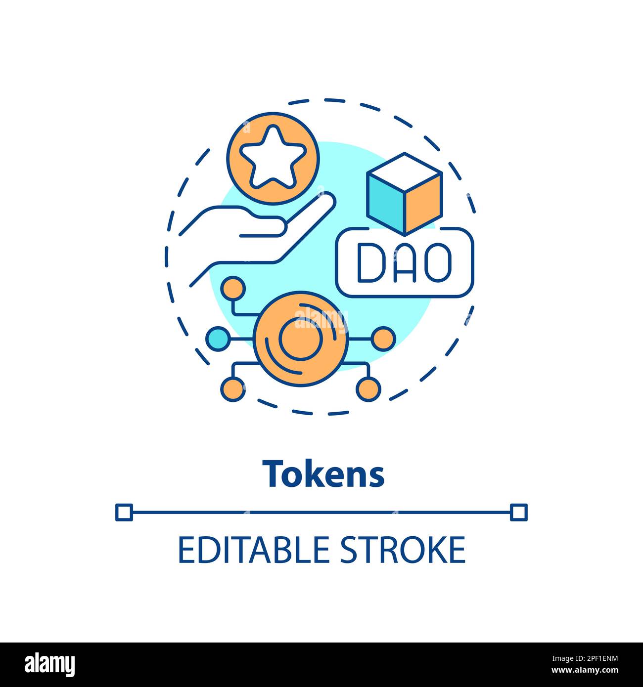 Tokens concept icon Stock Vector Image & Art - Alamy