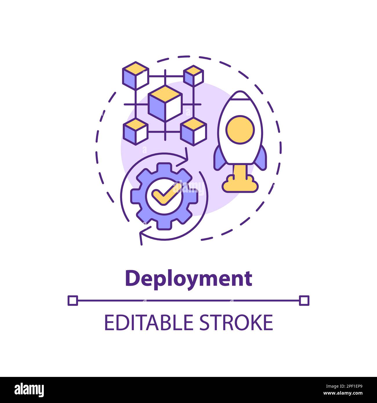 Deployment Concept Icon Stock Vector Image And Art Alamy