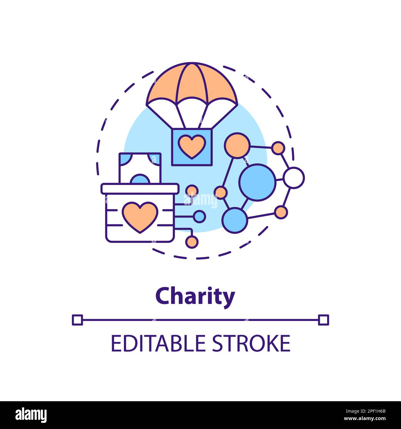 Charity Concept Icon Stock Vector Image And Art Alamy