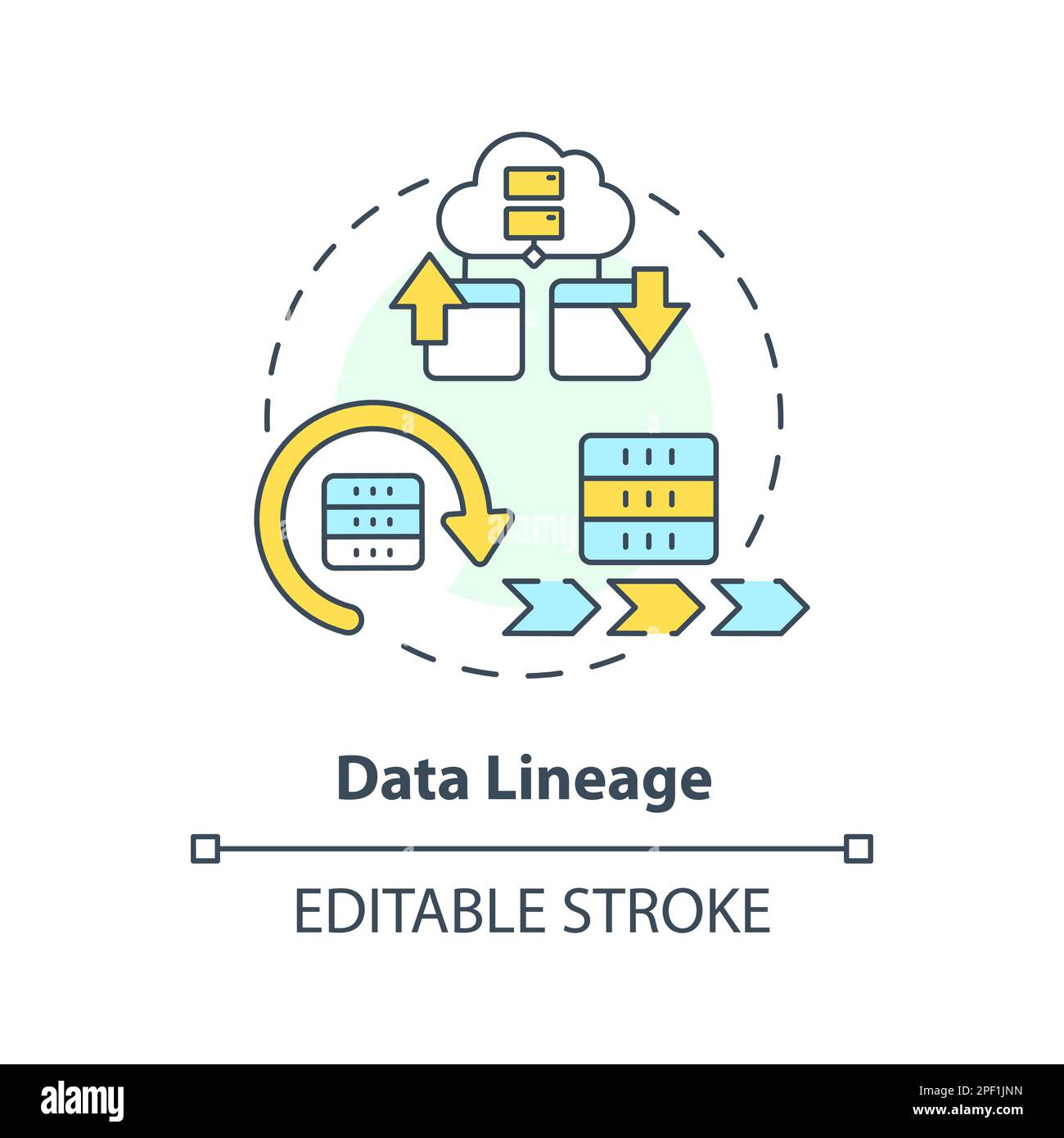 Data lineage concept icon Stock Vector Image & Art - Alamy
