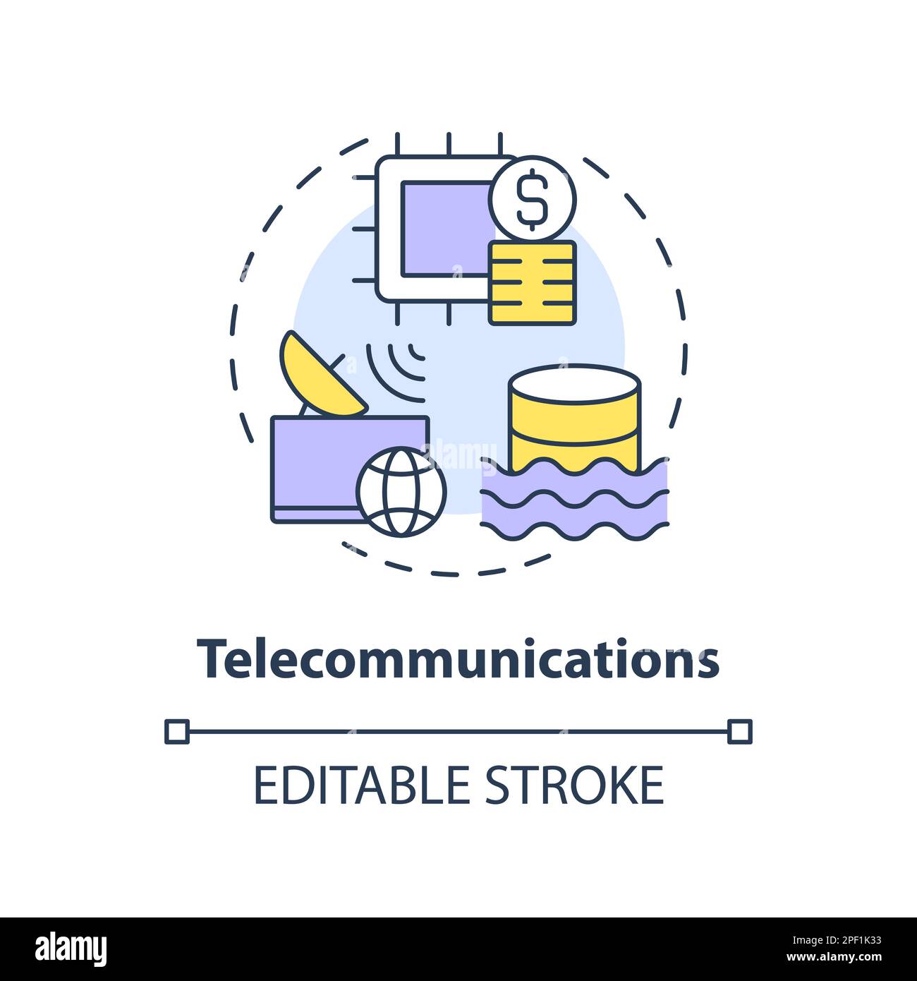 Telecommunications concept icon Stock Vector Image & Art - Alamy