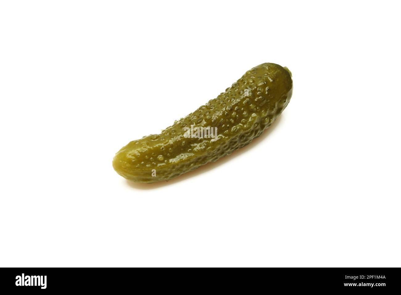 One wet pickle isolated on white background Stock Photo - Alamy