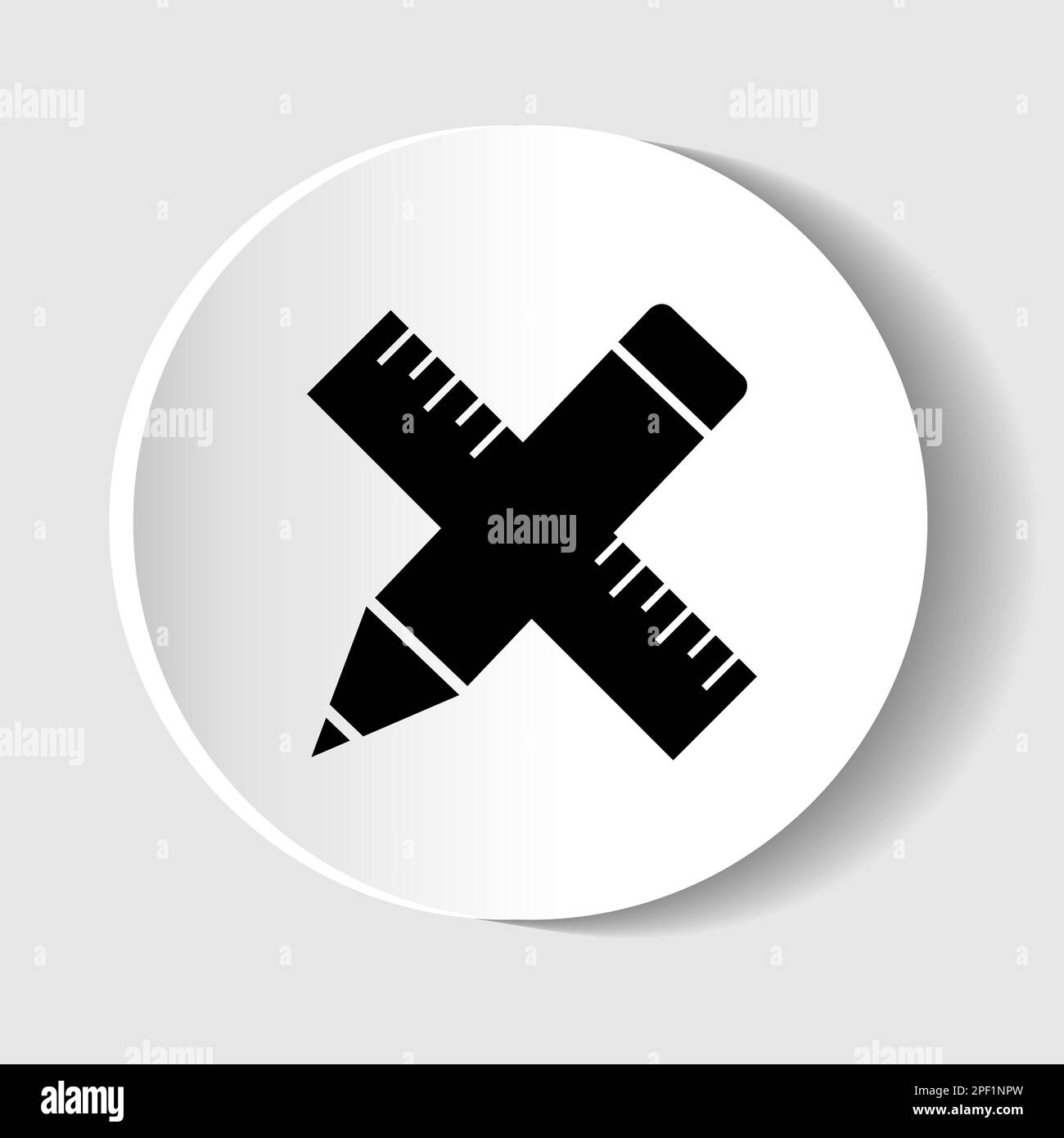 Ruler outline icon creative hi-res stock photography and images - Alamy