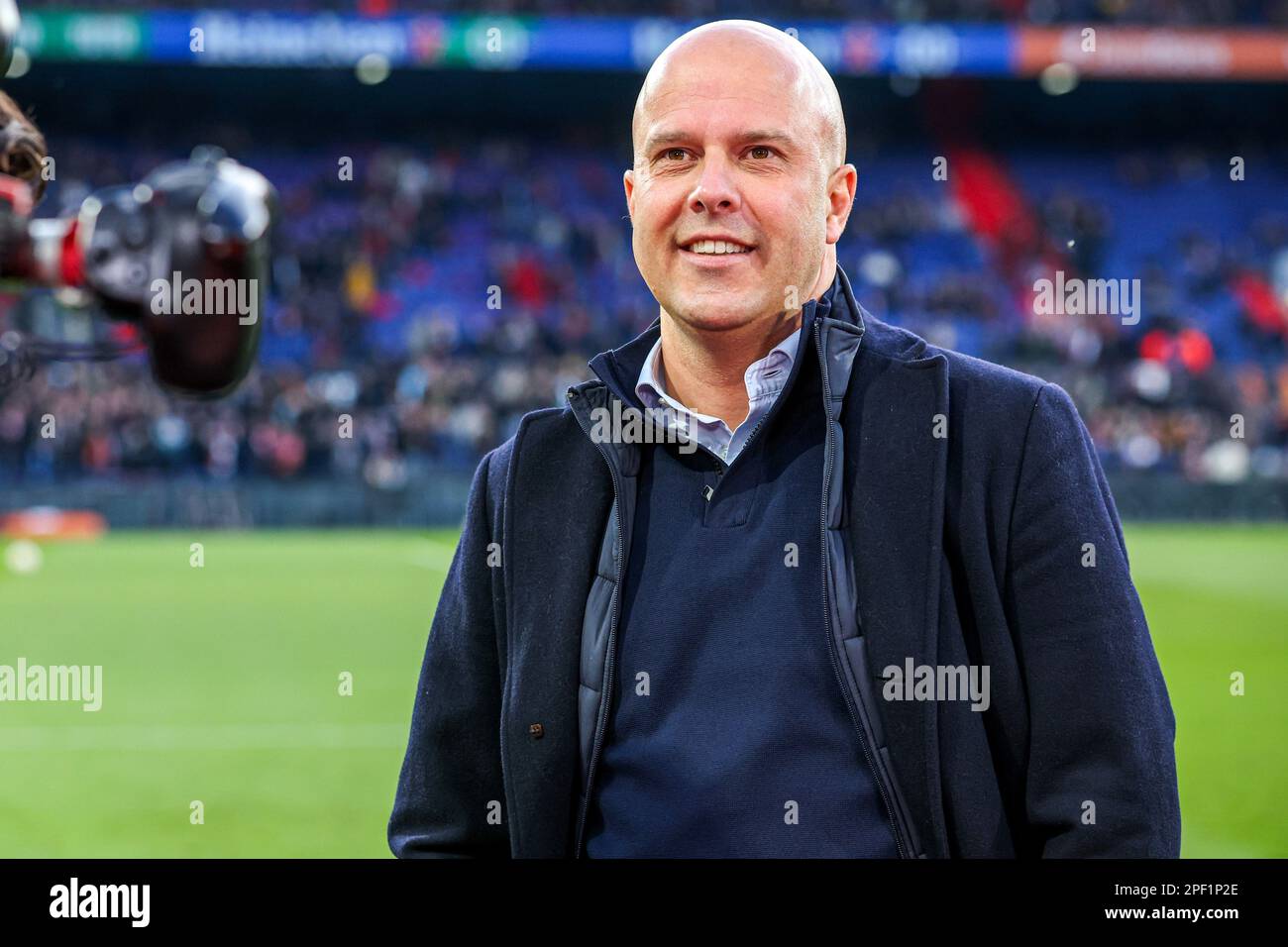 ROTTERDAM, NETHERLANDS - MARCH 16: Head Coach Arne Slot of Feyenoord ...