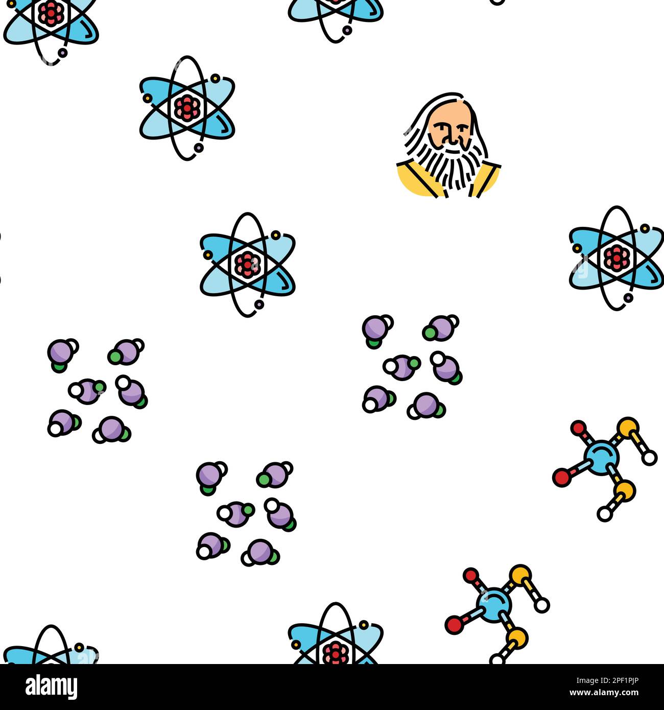 chemical science chemistry vector seamless pattern Stock Vector Image ...