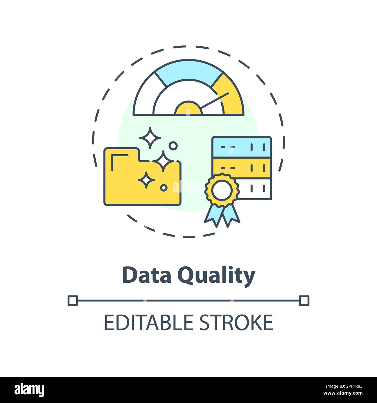 Data quality concept icon Stock Vector Image & Art - Alamy