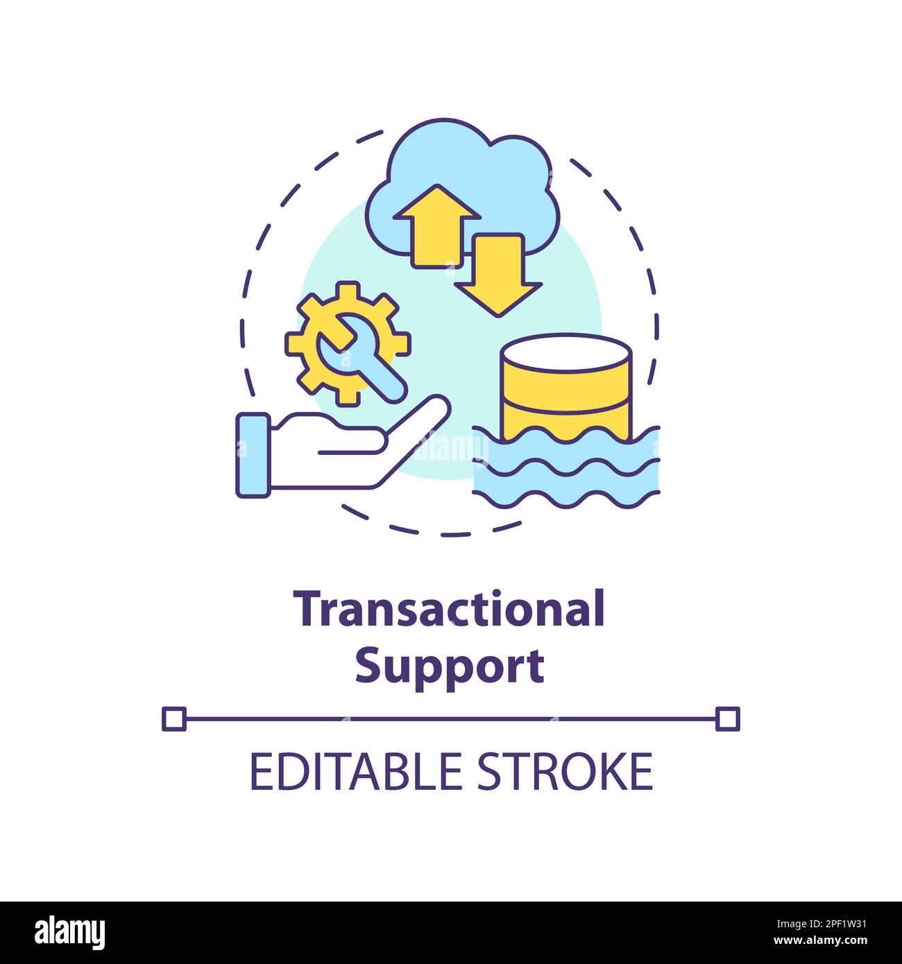 Transactional support concept icon Stock Vector Image & Art - Alamy