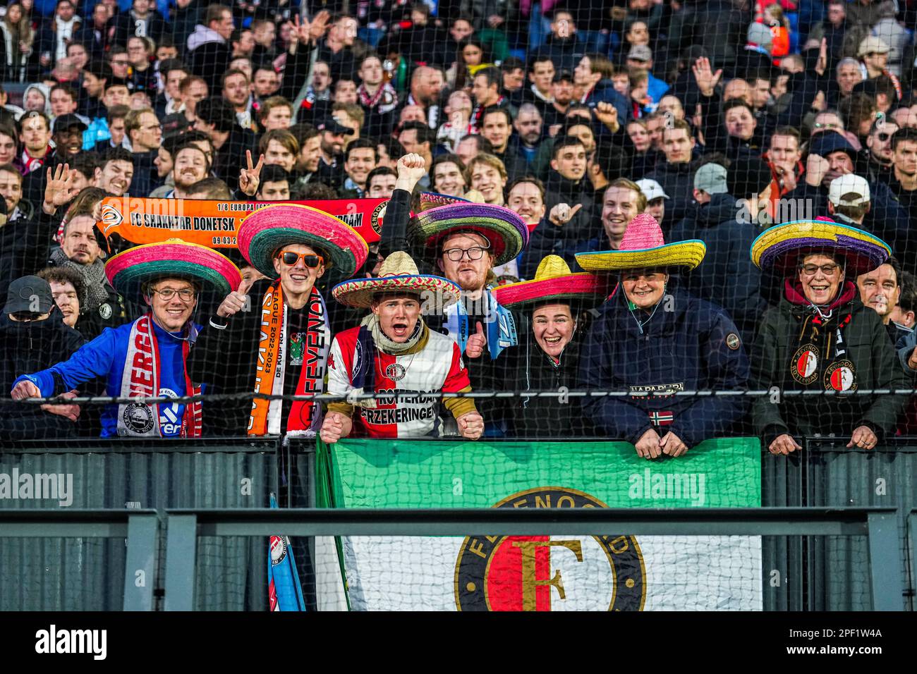Rotterdam - Fans of Feyenoord during the match between Feyenoord v ...