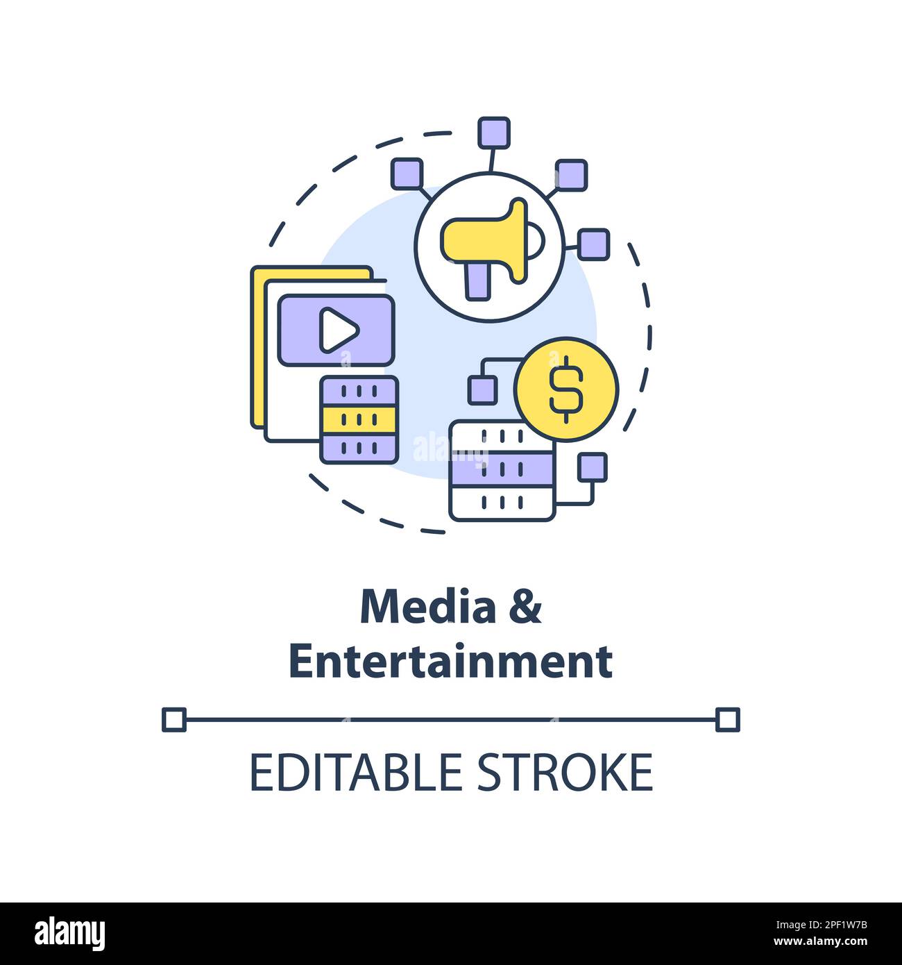 Media and entertainment concept icon Stock Vector Image & Art - Alamy