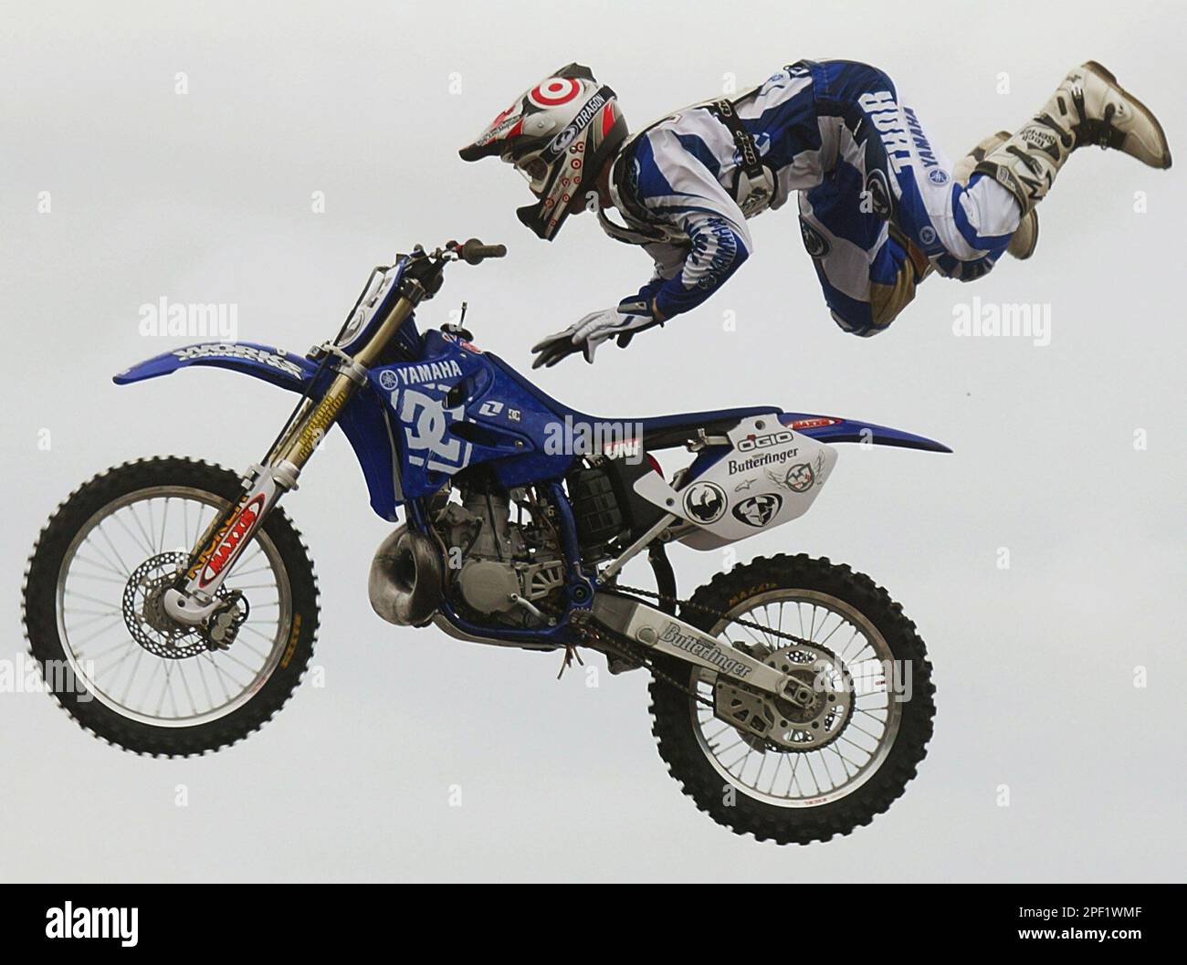 Extreme Sports performer Nate Adams goes airborne while performing at ...