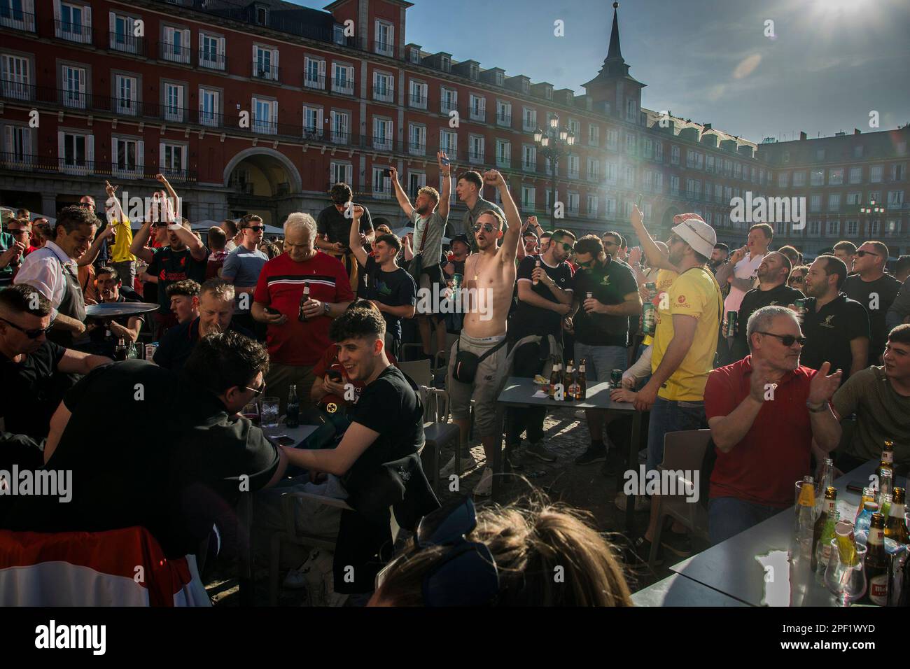Madrid, Spain, 15/03/2023, The Plaza Mayor in Madrid and the ...