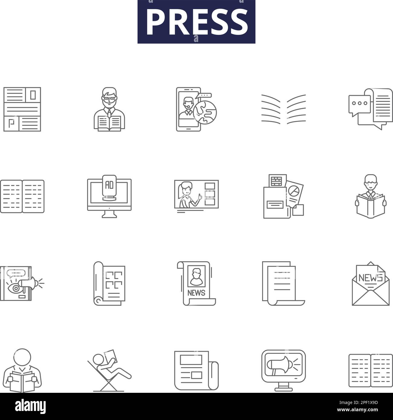 Newsroom newspaper Stock Vector Images - Alamy