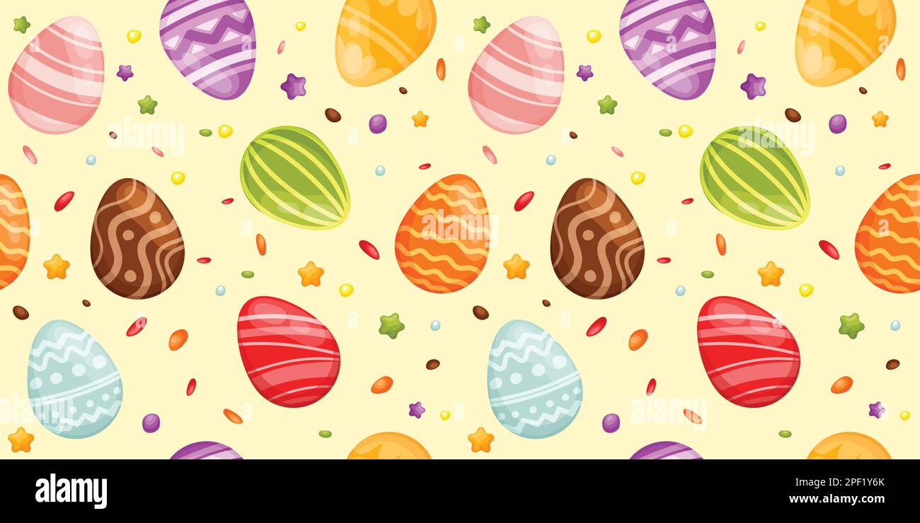 Eggs border isolated on Stock Vector Images - Alamy