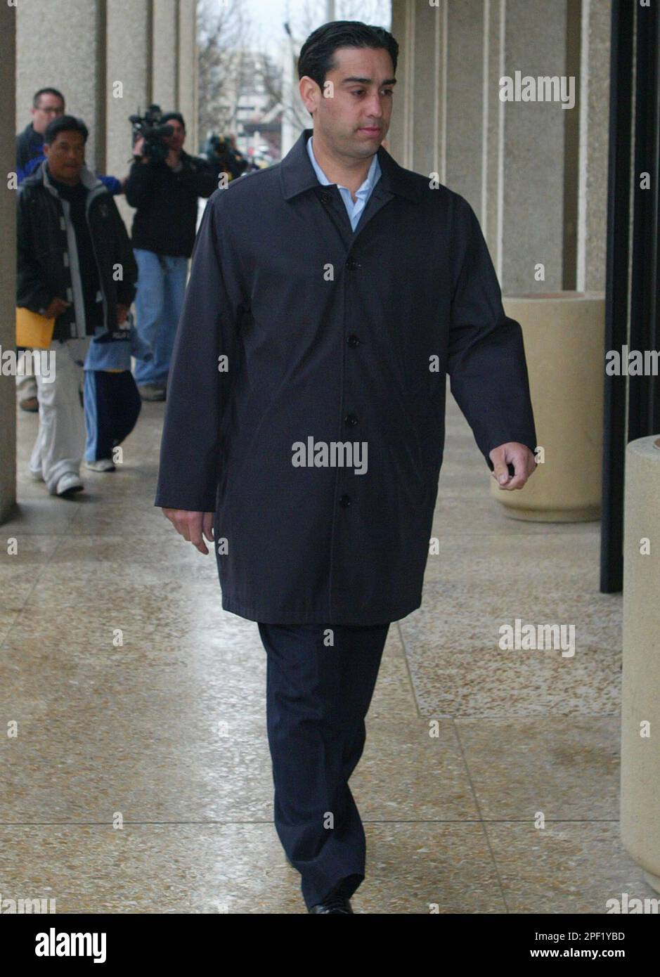 Brent Rocha, brother of murder victim Laci Peterson, enters the San ...