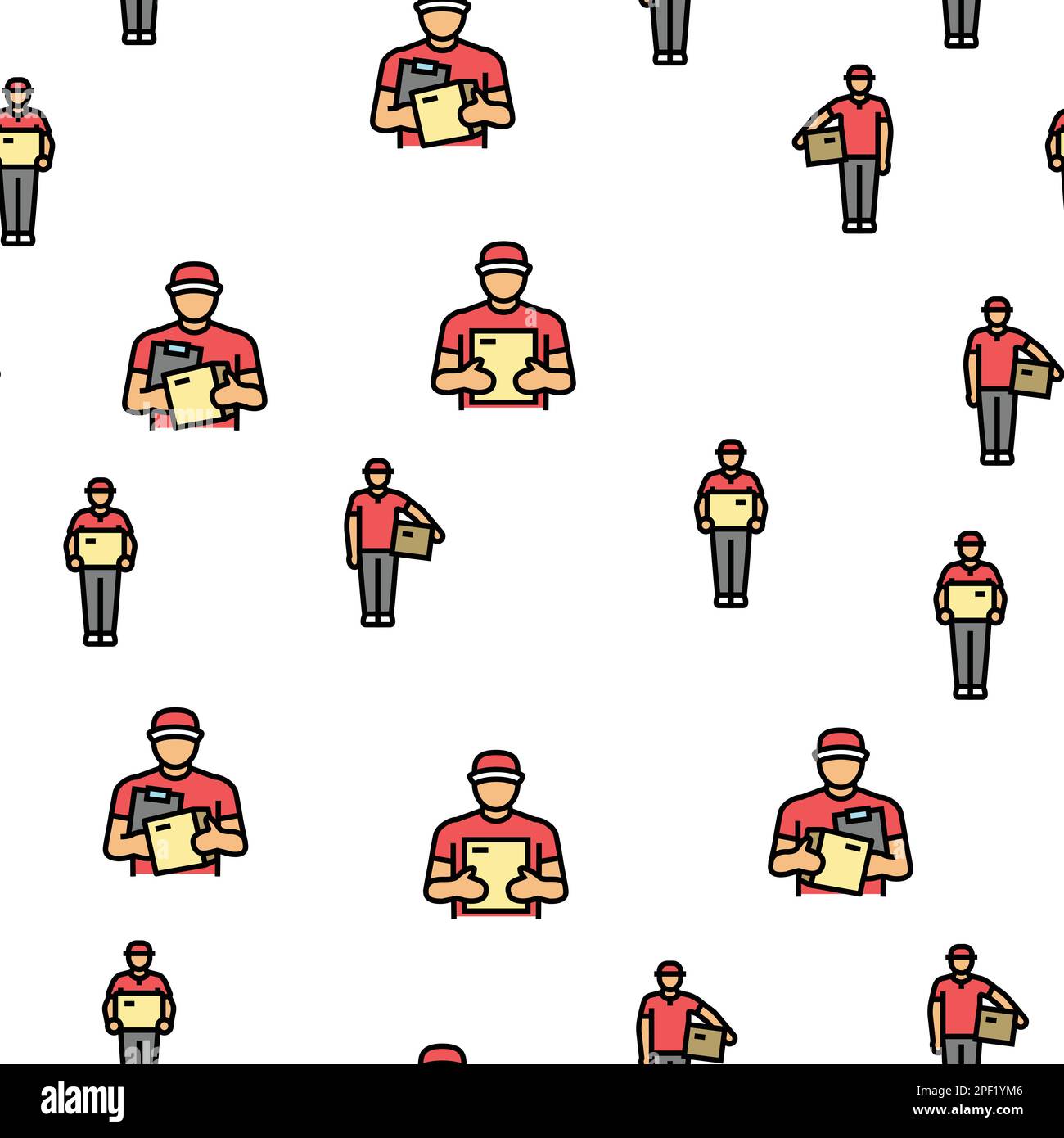 Home parcel delivery pattern Stock Vector Images - Alamy