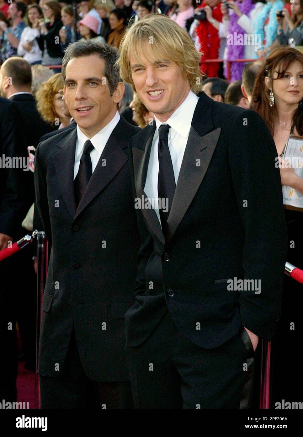 Actors Ben Stiller, left, and Owen Wilson arrive for the 76th annual ...