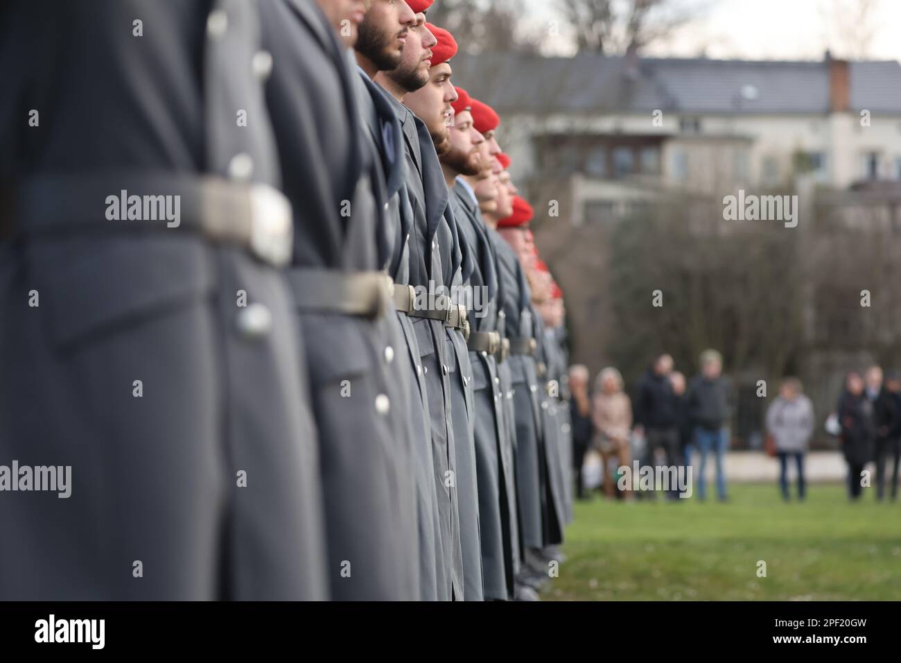 Zeitz, Germany. 16th Mar, 2023. Recruits of the armored engineer ...